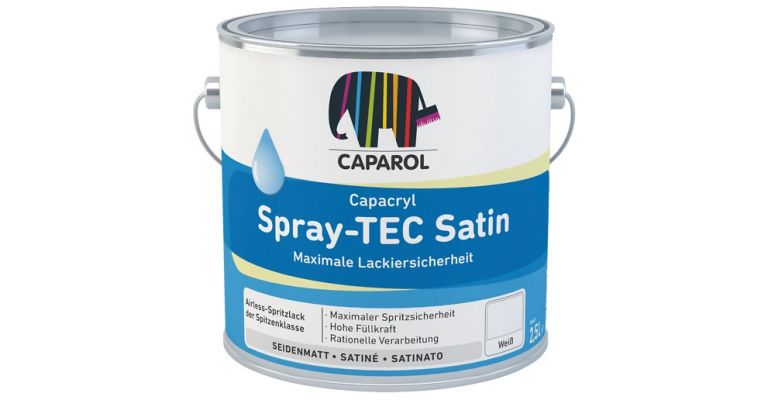 Caparol Capacryl Spray-TEC Satin | Caparolverf.nl